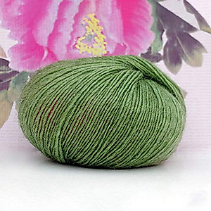 Wool Rainbow Line, Long Segment Dyed Flower Line Knitting Yarn, Soft Hand-Woven Rainbow Colorful Knitting Scores Wool Blend Yarn, Anti-Pilling, Anti-Shrink, Anti-Fade (E)