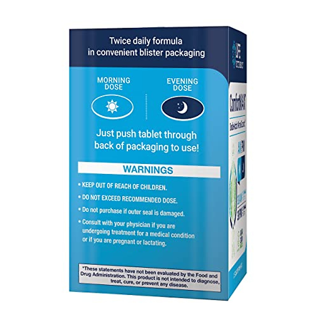 Life Extension Comfort MAX – Honokiol and Pea Supplement for Inflammation Management, Nerve Support and Discomfort Relief – Gluten-Free, Non-GMO, Vegetarian - 30 AM and 30 PM Tablets