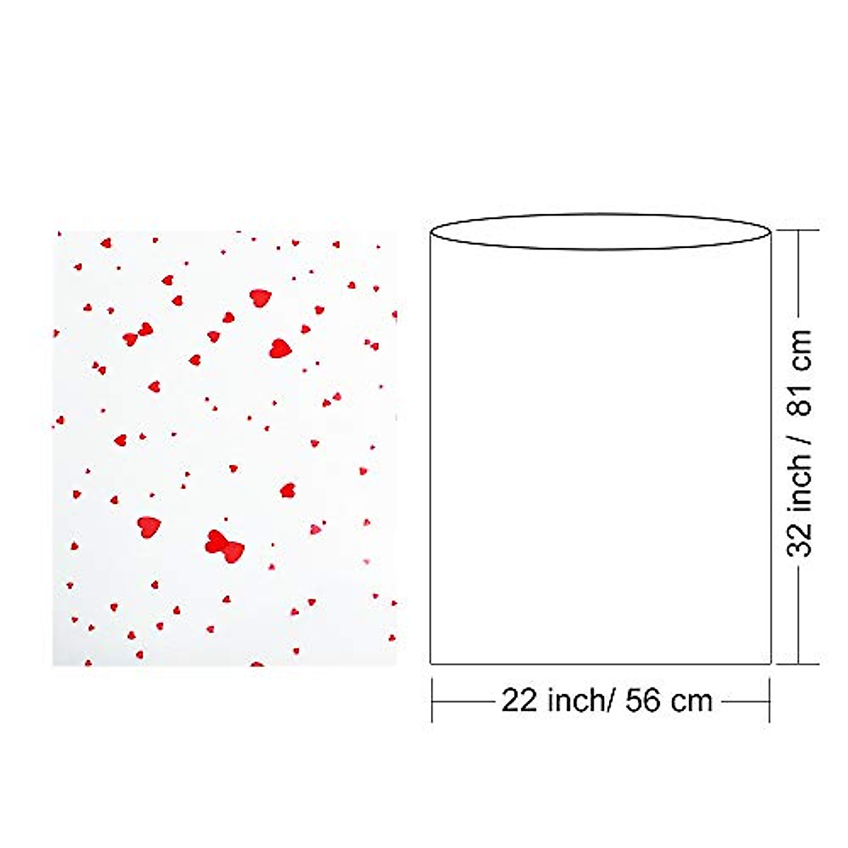 Clear Basket Bags, 10Pack 22x32 Inches Large Cellophane Bags Clear Printed Cellophane Wrap for Gift Baskets,Presents, Weddings, Bridal/Baby Showers and More