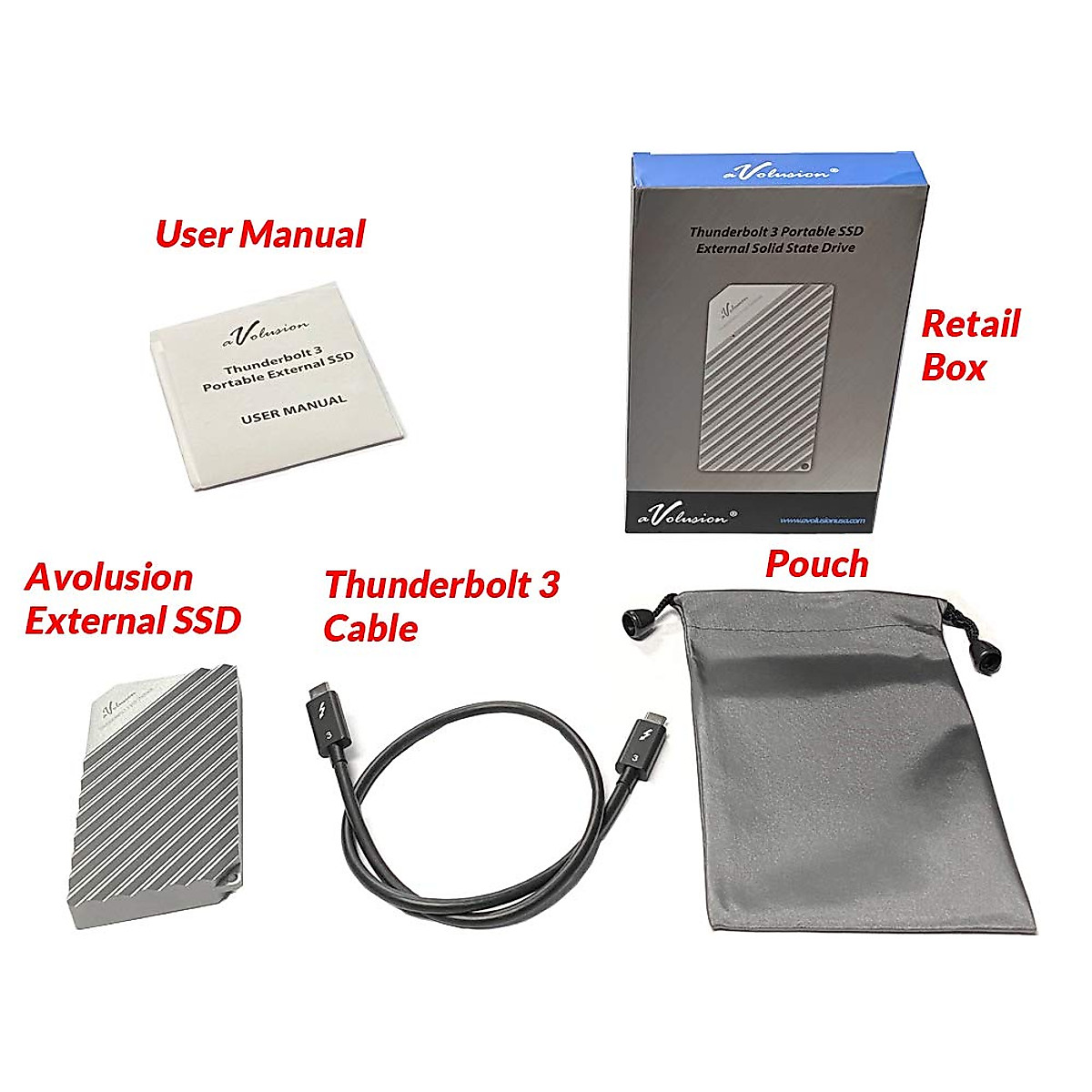 Avolusion 1TB T3 External Portable SSD SSDTB900-PRO-1TB-SAM (Write: 990MB/s | Read: 2400MB/s) Designed for MacBook, Mac Pro & iMac