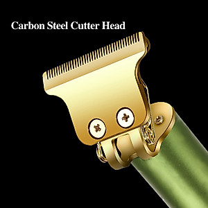 Mens Clipper Cordless Hair Clippers, Razor Electric Professional Beard Trimmer Grooming Shaving Machine Self Hair Cutting Haircut Trimmers Cutter，Green