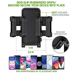 Cellet Car Cup Holder Phone Mount, Phone Holder Mount Cradle Universal Adjustable Compatible for All Smartphones Apple iPhone, Samsung Galaxy Note, LG, Moto Google Pixel