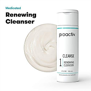 Proactiv Acne Cleanser - Benzoyl Peroxide Face Wash and Acne Treatment - Daily Facial Cleanser and Hyularonic Acid Moisturizer with Exfoliating Beads - 60 Day Supply, 4 Oz
