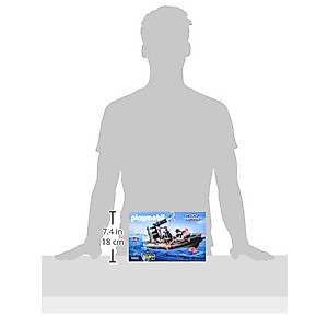 Playmobil Tactical Unit Boat, Multicolor
