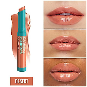 Maybelline Green Edition Balmy Lip Blush, Formulated With Mango Oil, Desert, Yellow Nude, 1 Count