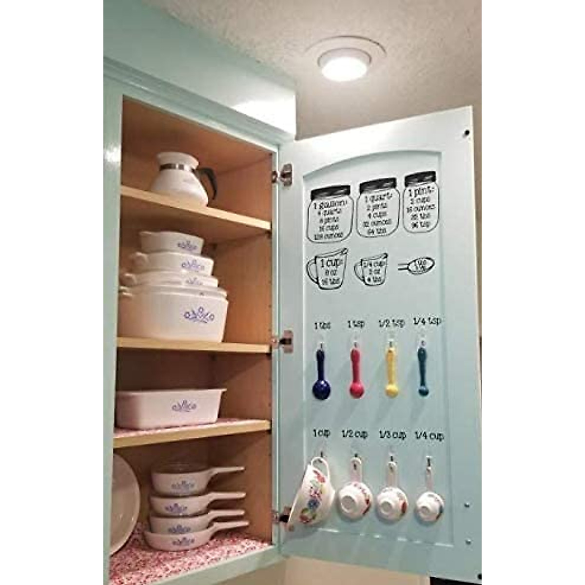 Generic, Kitchen Conversions Wall Decor with Cooking Measurement Conversion Chart - Decals for Cabinets, TA-12247