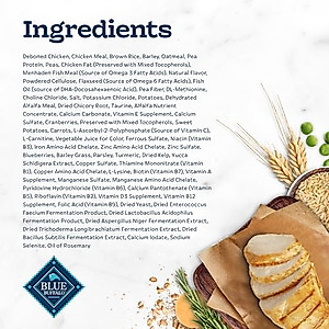 Blue Buffalo Tastefuls Mature Dry Cat Food for Adult Cats 7+, Made in the USA with Natural Ingredients, Chicken & Brown Rice Recipe, 3-lb. Bag