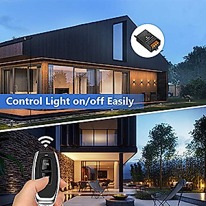 eMylo Smat Wireless Remote Switch AC 100V 220V 240V Relay RF Remote Light Switch Smart Wall Light Switch for Household Appliances and Industrial Equipment with 100m Remote Range