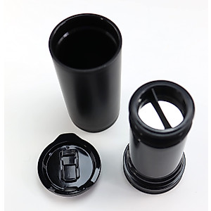 Iconikal Insulated Coffee Tumbler with Built-In French Press - 16 oz Black On-the-Go Coffee Maker - Brewer and Insulated Travel Mug with Closable Sip Lid