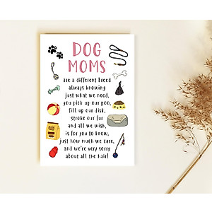Dog Mom Mother's Day Card - Dog Mom Card - Pet Dog Toys Card - Cards For Dog Lovers - Mother's Day Card - Happy Birthday Mom Card - Funny Cute Dog Mom Card - Mom Love Dogs Card - Greeting Card