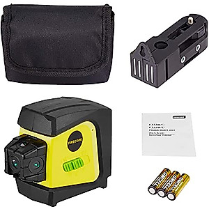 Firecore F335G 5-Point Laser, Green Beam Self-Leveling Alignment Laser with Magnetic Bracket