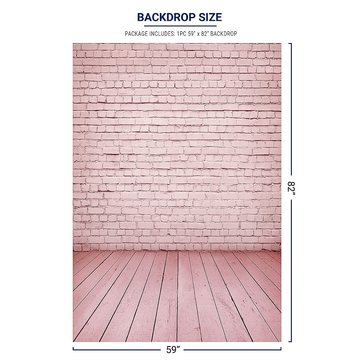 Allenjoy Pink Brick Wall with Wood Floor Photography Backdrop 5x7ft Newborn Baby Girl Valentine's Photoshoot Kids Day 1st Birthday Cake Smash Background Portrait Photo Studio Booth Props