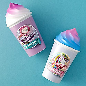 Lip Smacker Magical Frappe Collection 3 Pack Beverage Lip Balm - Moisturizing, Soothing Unicorn & Mermaid Delight/Magic