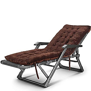 SikrEa Office Desk Chair Office Chair Folding Garden Deck Chair Sun Lounger, Beach Recliner Balcony Outdoor Sunloungers, Adjustable Backrest Teslin Fabric Iron Alloy Tube Frame