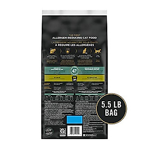 Purina Pro Plan Allergen Reducing, Weight Control Dry Cat Food, LIVECLEAR Chicken and Rice Formula - 5.5 lb. Bag