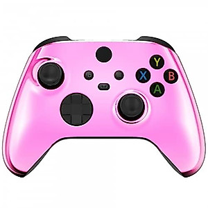 MODDEDZONE Custom Wireless UNMODDED Controller for Xbox One S/X and PC with Exclusive and Unique Designs - The Perfect Gaming Gift for Enthusiasts, Expertly Crafted in the USA Chrome Pink