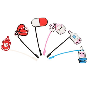 Yardwe 6Pcs medical straw cap straw protector cap silicone straw tips novelty doctor straw caps drinking straw protector Caps for straws straw protector cover cute