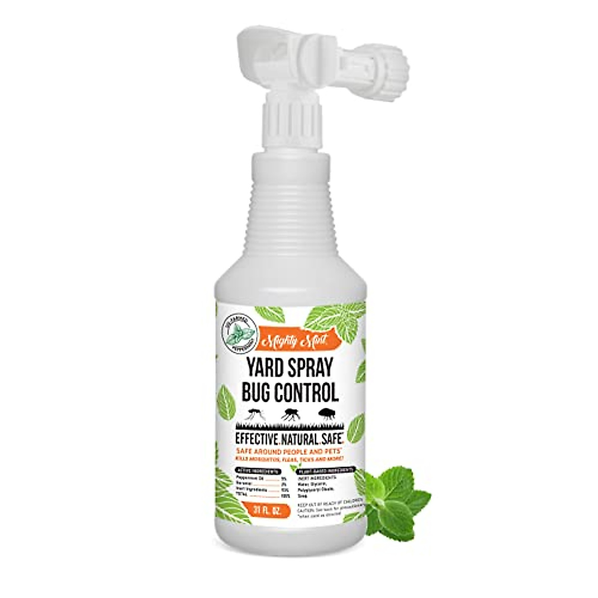 Mighty Mint 32oz Yard Spray Bug Control Natural Peppermint Lawn Spray for Fleas, Ticks, Mosquitos, Ants, and Other Insects