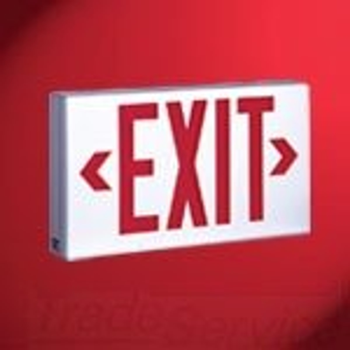 Cooper Lighting COF RED/WH UNIV LED EXIT, LPXH70RWH