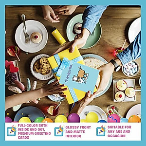 Stonehouse Collection Funny All Occasion Greeting Cards - Boxed Funny Dog & Cat Cards Assortment - Birthday Cards, Thank You Cards with Greetings Inside - Bulk Set for All Occasion, 16 Cards Per Box