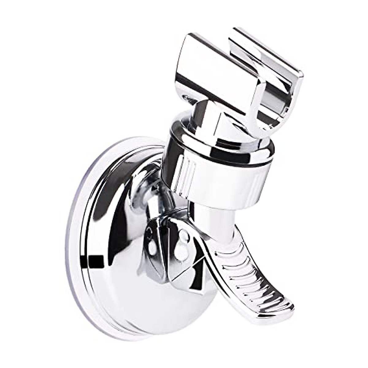 erduoduo Shower Head Holder,Handheld Shower Head Holder with Suction Cup,Adjustable Shower Head Holder for Wall(Silver-1pcs)