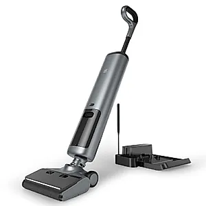 OSOTEK H200 Cordless Wet Dry Vacuum Cleaner & Mop & Wash 3 in 1 for Hardwood Hard Floor Pet Hair, with Long Battery Life, Self-Cleaning, LCD Display, Voice Prompt, Ultra-Wide Brush Roller, LED Light