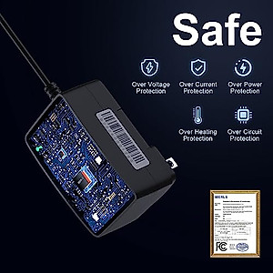 Charger for Razor Electric Scooter MX350, Dirt Bike, E100, Crazy Cart, Pocket Mod, E300, Quad, Moped, E200, PR200, Sports Mod, Replacement 24V Scooters and Some 4 Wheel Rides Battery Power Cord