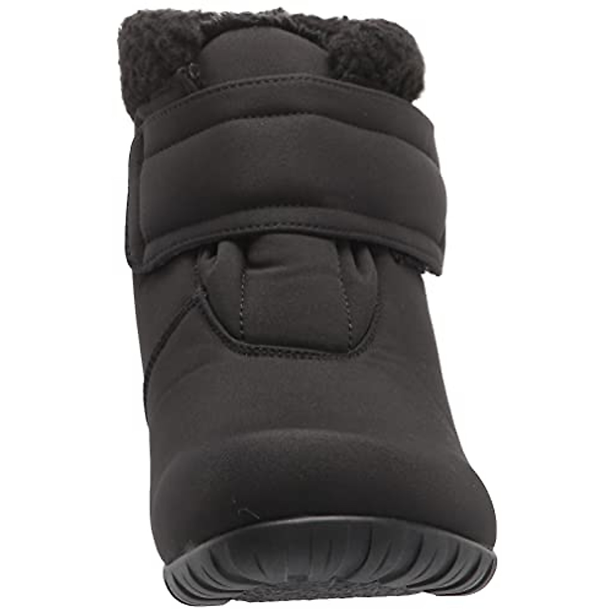 Propét Women's Dani Strap Snow Boot, Black, 10 Wide