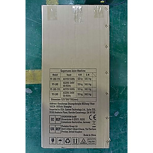 VEVOR Electric Sugar Cane Juicer, 750W Sugarcane Juicer Machine with 661LBS/H High Output, 3 Stainless Steel Rollers, 2.4" Large Inlet, Sugarcane Juice Extractor Squeezer on Wheels for Home/Commercial