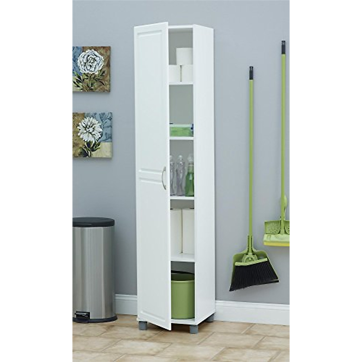 SystemBuild Kendall 16" Utility Storage Cabinet - White
