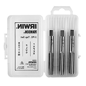 IRWIN Tap Set for Machine Screws, High Carbon Steel, 10-24 NC, 3-Piece (2528)