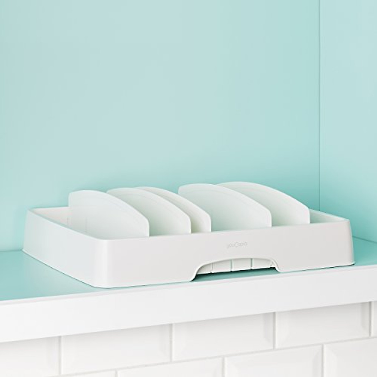 YouCopia StoraLid Food Container Lid Organizer, Large, Granite