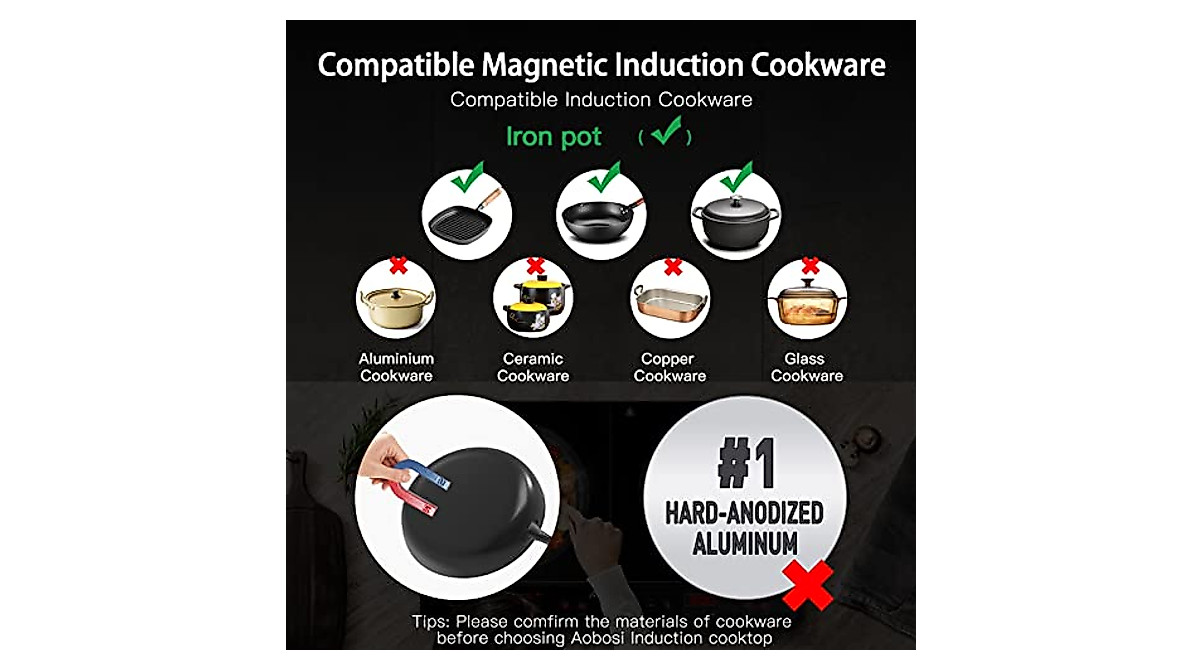 Aobosi Portable Induction Burner - Fast, Efficient Cooking in Style