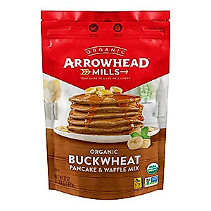 Arrowhead Mills Organic Pancake & Waffle Mix, 22oz, Buckwheat