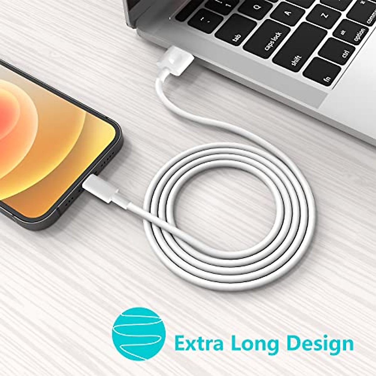 iPhone Charger, [Apple MFi Certified] 2PACK 6FT USB to Lightning Cable Power Fast Charging Cord Compatible with iPhone 14/13/12/11 Pro Max/XS MAX/XR/XS/X/8/7/Plus/6S/6/SE/5S/iPad