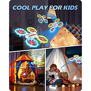 D23 DEERC Drones for Kids Beginners, LED RC Mini Drone with Altitude Hold, Headless Mode, Quadcopter with 720P HD FPV WiFi Camera, Propeller Full Protect, Easy to use Kids Gifts Toys for Boys, Girls