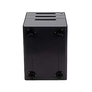 Flash Furniture Ergonomic 3-Drawer Mobile Locking Filing Cabinet with Anti-Tilt Mechanism and Hanging Drawer for Legal & Letter Files, Black