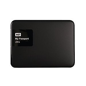 WD 500GB Black My Passport Ultra Portable External Hard Drive - USB 3.0 - WDBWWM5000ABK-EESN