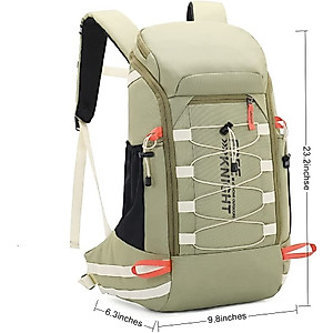 40L Hiking Backpack with Rain Cover, Waterproof Lightweight Daypack for Cycling Skiing Camping