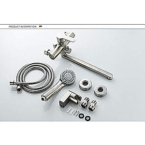 Kitchen Taps Bath Shower Faucets Set Bathtub Faucet Water Mixer Crane Tap With Hand Shower Stainless Steel Bathroom Faucets