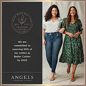 Angels Forever Young Sculpt 17" Capri for Women Figure Enhancing Stretch Denim, Mid-Rise - Steel, 16