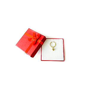 Jewelry Affairs 14K Yellow Gold Dangle Heart Cuff Style Adjustable Toe Ring