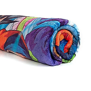 Dragon Ball Super Fighters & Warriors Fleece Throw Blanket | Features Beerus, Whis, & The Legendary Dragon Ball Warriors | 60 x 45 Inches