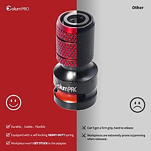 ColumPRO 2PCS Impact Wrench Adapters, 3/8” square Drive to 1/4” Hex Shank Converter, Quick Change Bit Holder Adapter for Impact Wrench, Ratchet Wrench