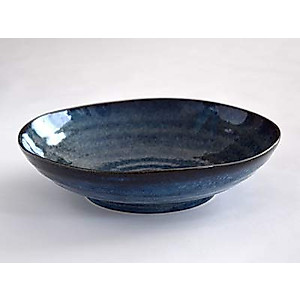 Zen Table Japan Yohen Dark Blue Pasta Bowls Set of 2 Made in Japan