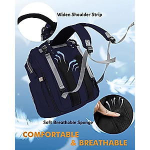 Xinsilu Diaper Bag Backpack for Boys & Girls Diaper Backpack Registry Search Newborn Blue