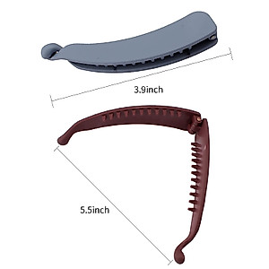 7 pcs Banana Clips Hair for Thick Hair, Strong Hold Ponytail 4" Large Matte Banana Clips for Women and Girls, Hair Accessories