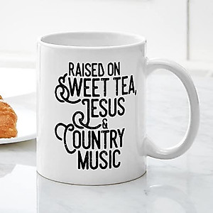 CafePress Raised On Sweet Tea Ceramic Coffee Mug, Tea Cup 11 oz