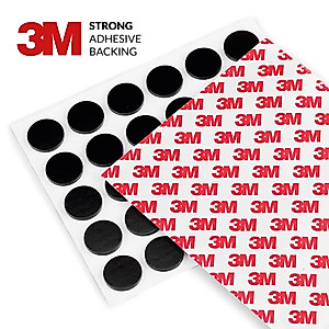 Round Magnets with Adhesive Backing, 120 Pieces Magnet Circles (Diameter 0.8’” x 0.08”) on 4 Tape Sheets, with 3M Strong Adhesive Backing. Perfect for DIY, Art Projects, whiteboards & Fridge