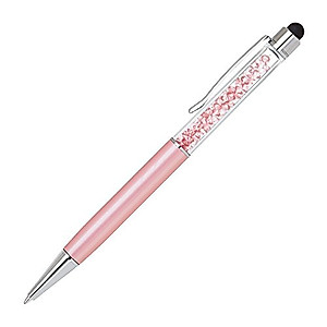 Crystal Ballpoint & Stylus (Pink)